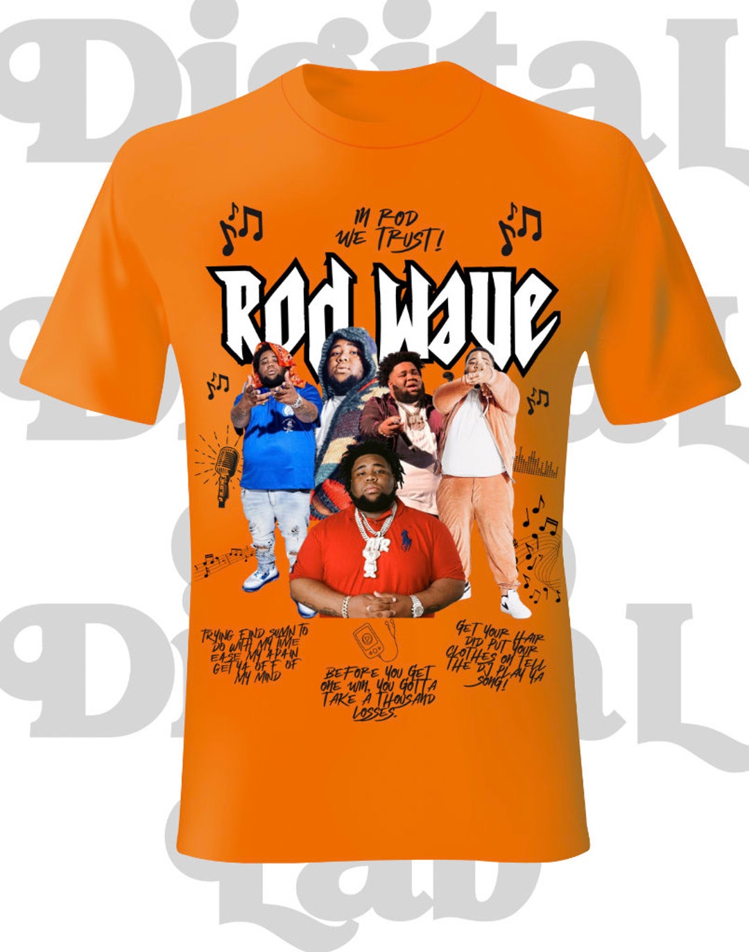Rod Wave , Rod Wave T Shirt Design, Rod Wave Nostalgia Png File, 90s ...