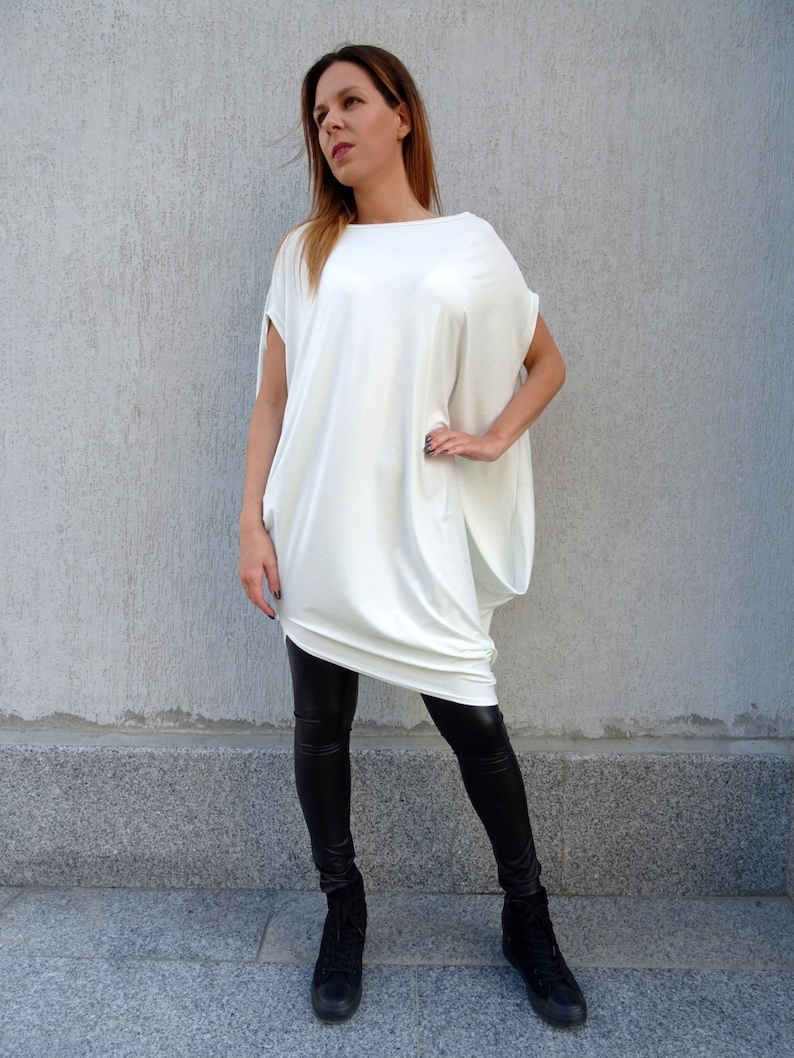 Plus Size Tunic/white Tunic/oversize Tunic/womens - Etsy