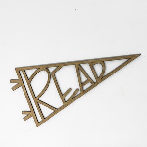 Read Wood Pennant, Vintage Banner Flag, Nursery Sign, Playroom Decor ...
