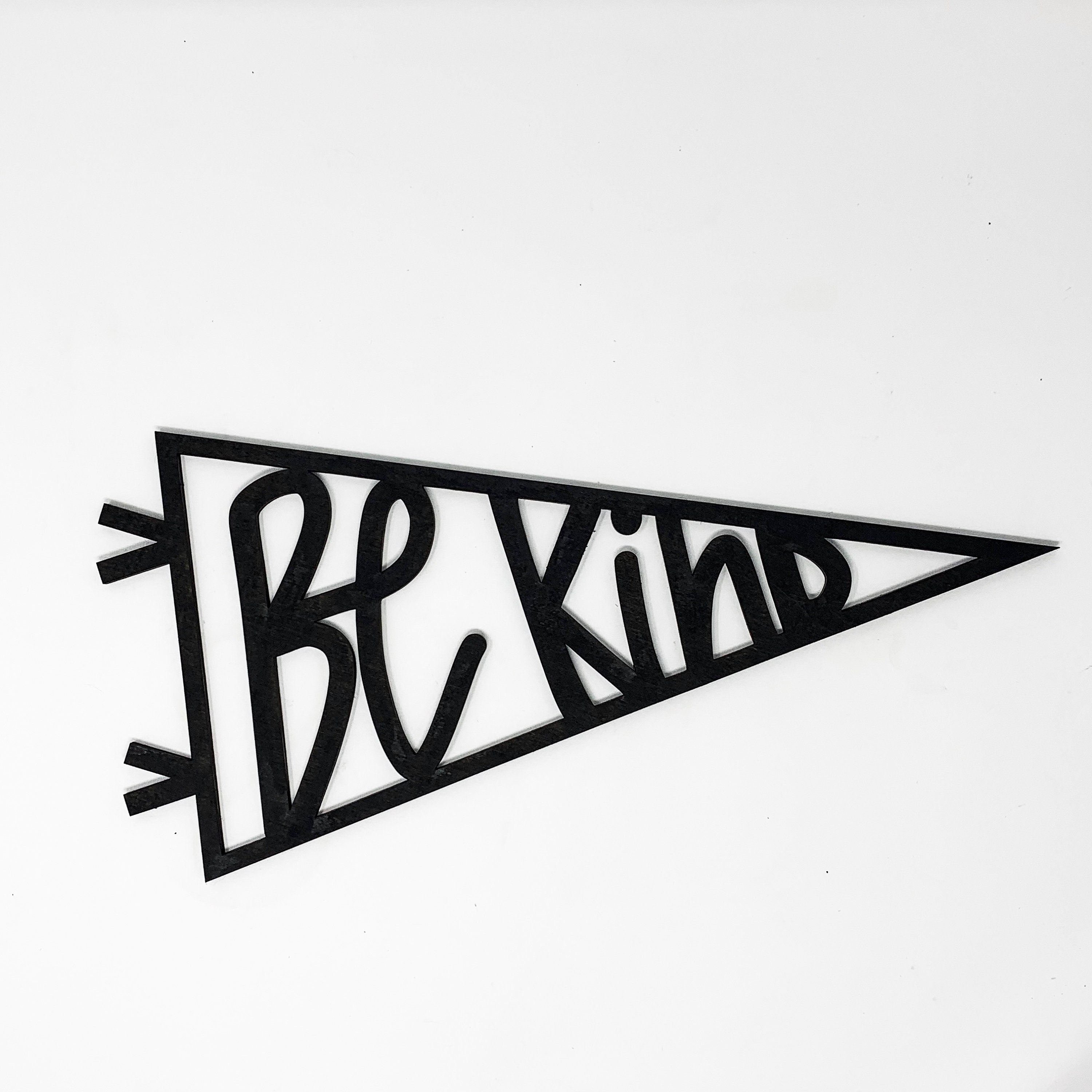 Be Kind Wood Pennant Vintage Banner Flag Nursery Sign | Etsy