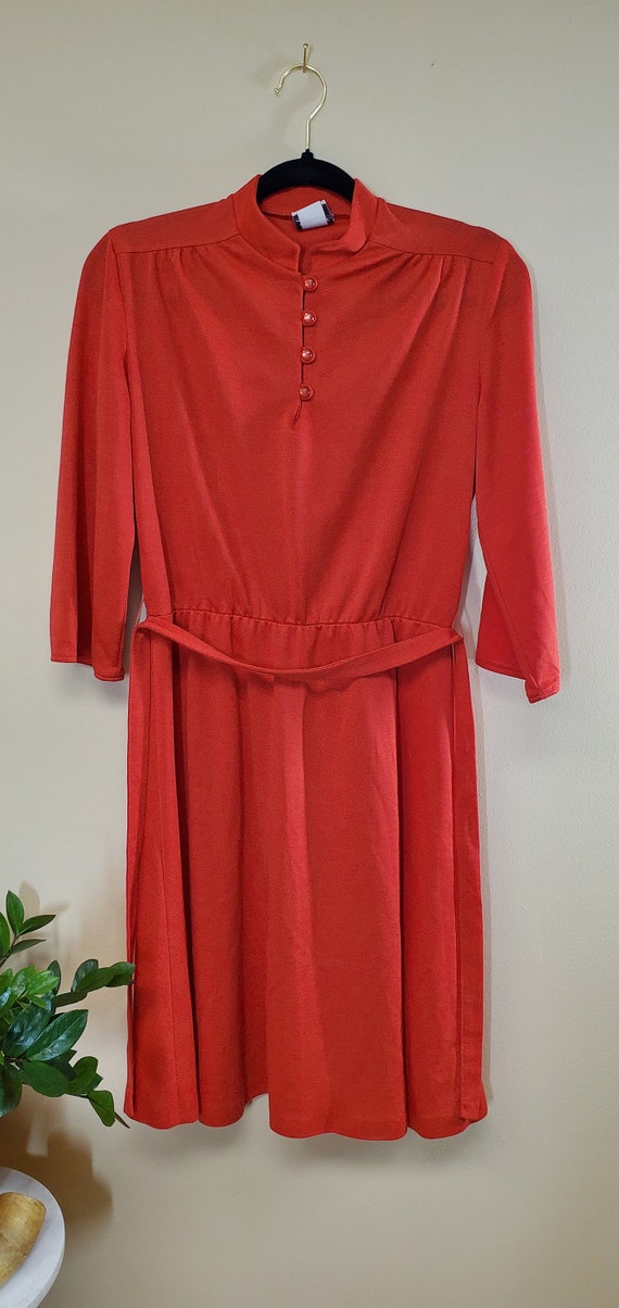 1970's Vintage Red Dress // Star Shine // Vintage Clo… - Gem