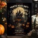 EDITABLE Halloween Invitation Template - Haunted House - Corjl ...