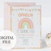 Editable Pastel Rainbow Template Invitation - Rainbow Invite - Corjl ...