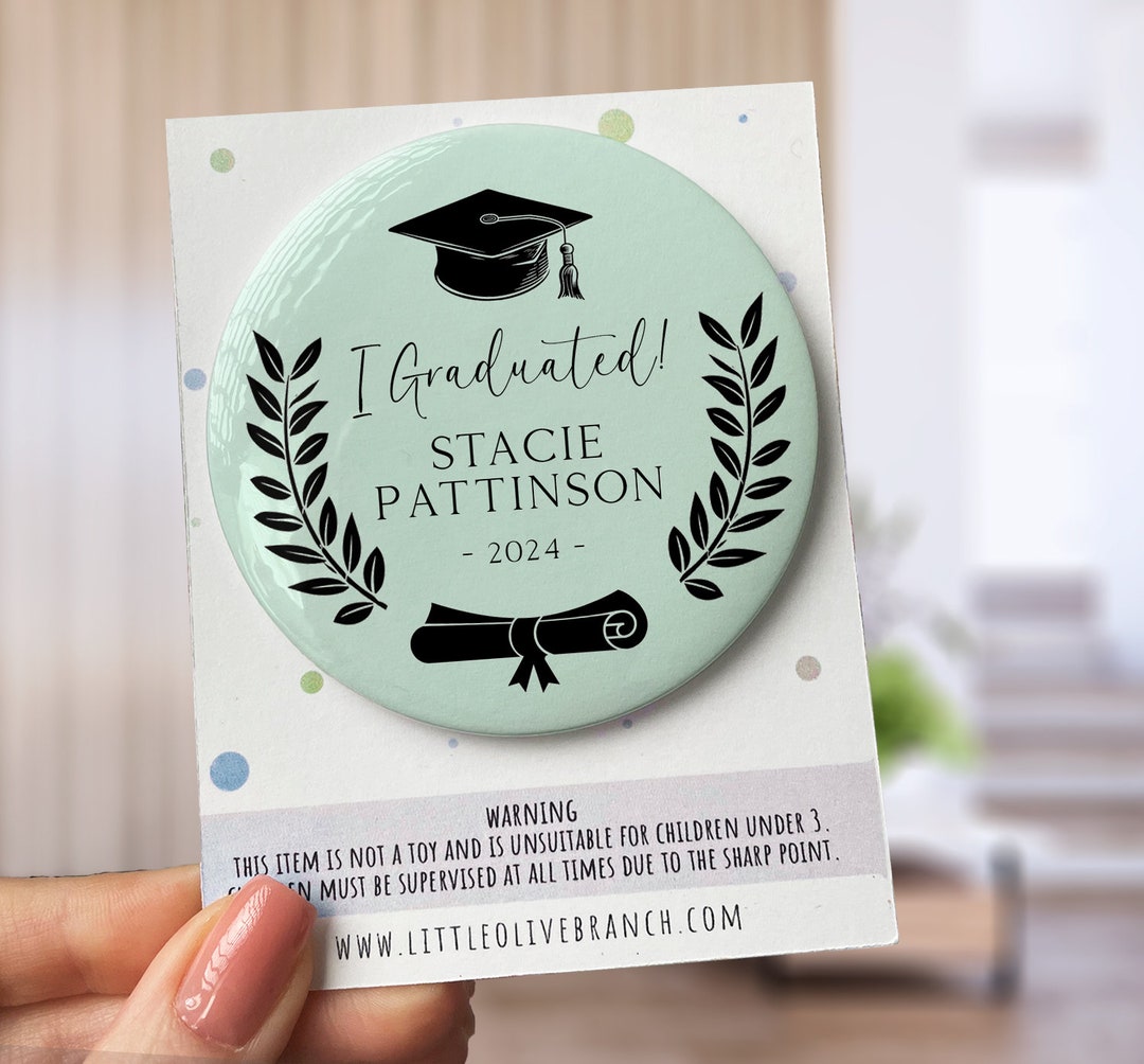 Graduation Badge - I Graduated Badge - Celebration Badge ...