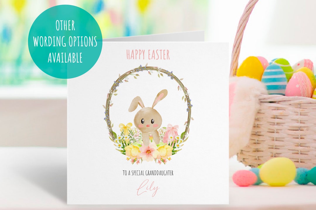 Personalised Happy Easter Card - Easter - Baby's First Easter Card ...