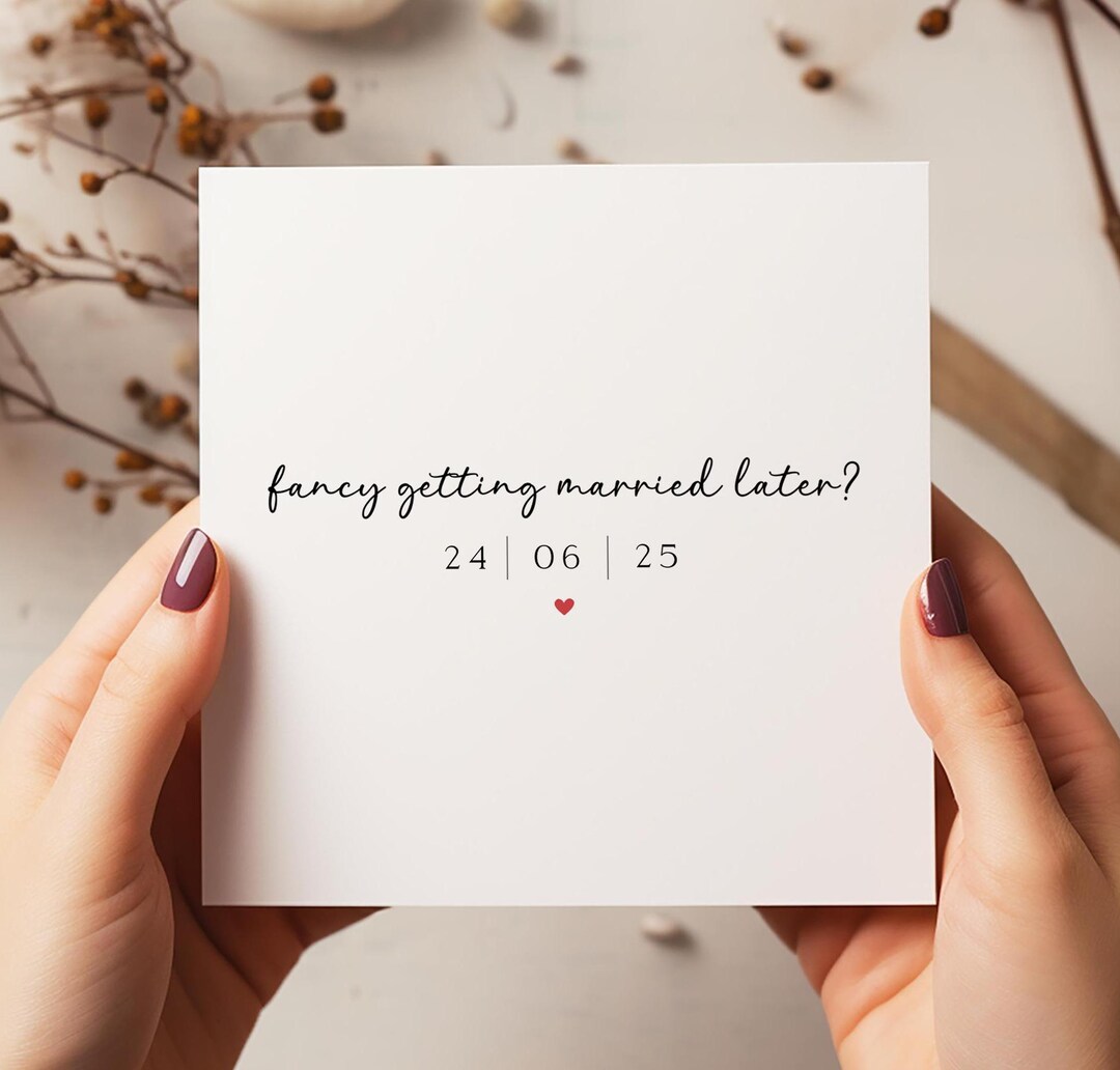 Fancy Getting Married Later Card – Wedding Day Card – From Husband to ...