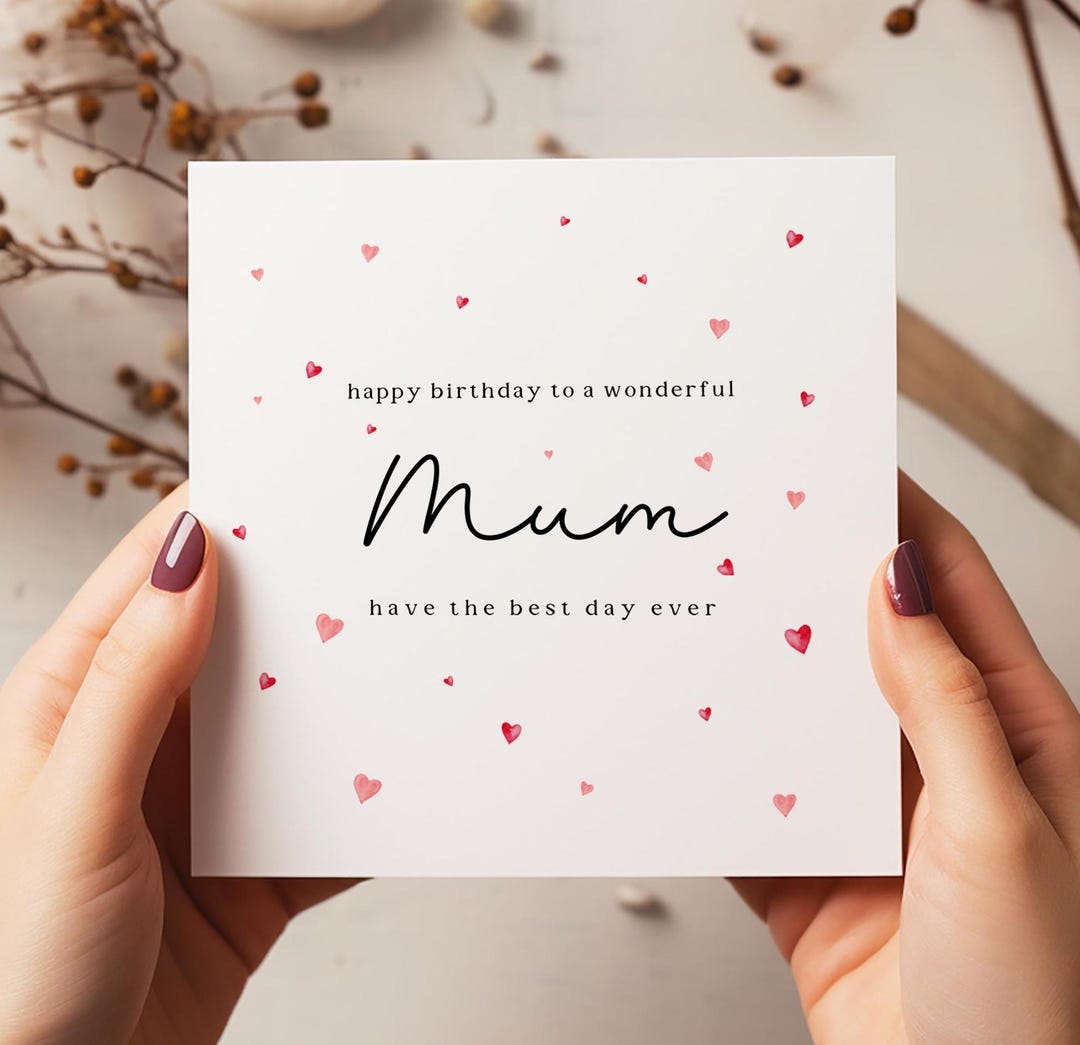 Personalised Mum Birthday Card - to Mum - Mum Birthday - C2233 - Etsy