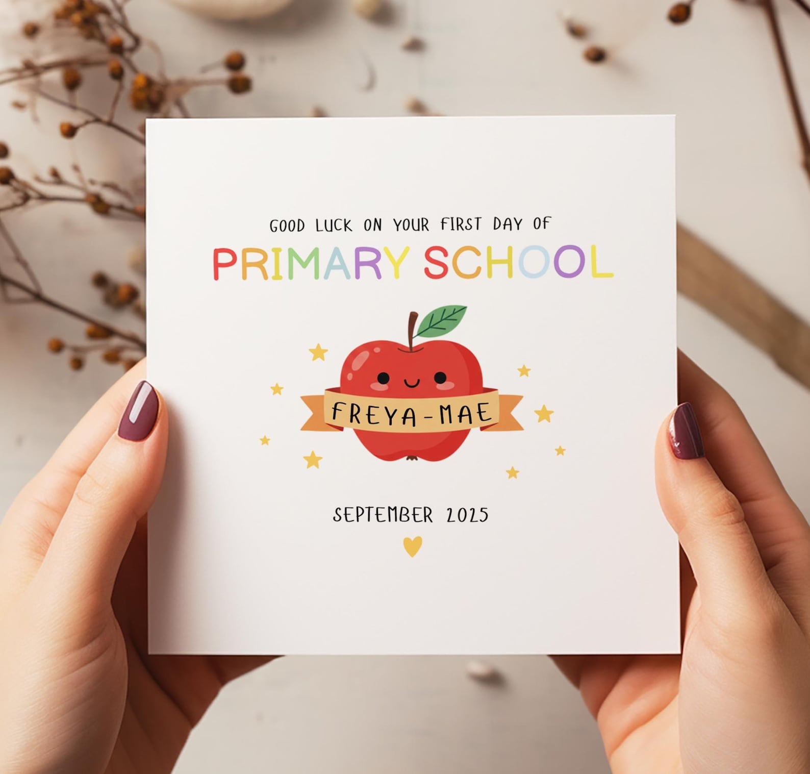 Personalised First Day of Primary School Card – Good Luck Primary ...