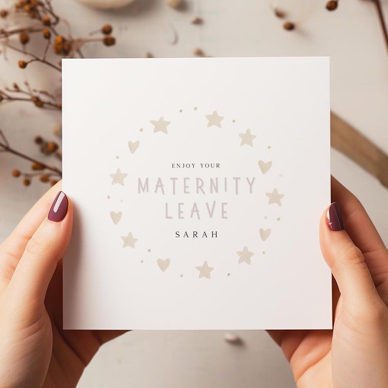 Maternity Leave Card - Etsy UK