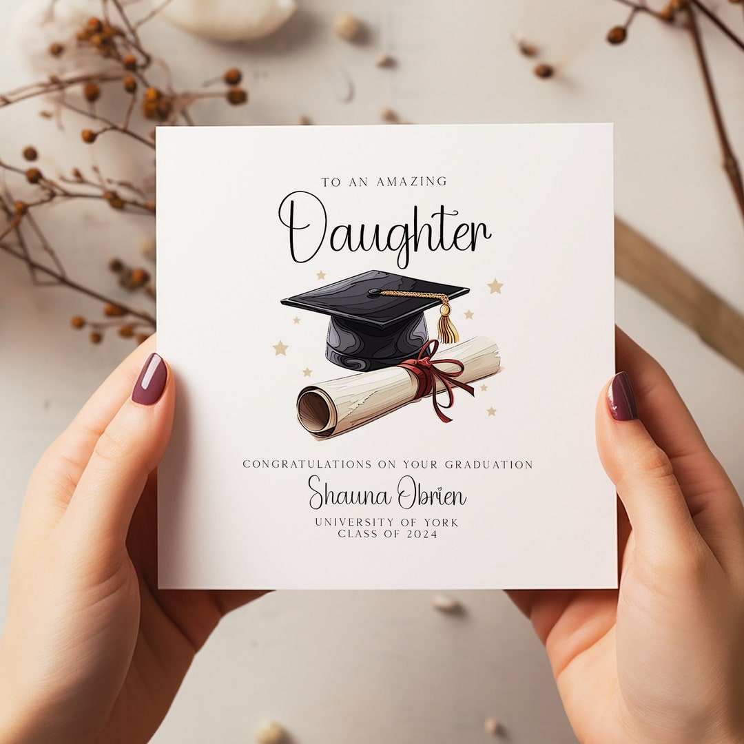 Personalised Graduation Card - Graduated Card - Celebration Card ...
