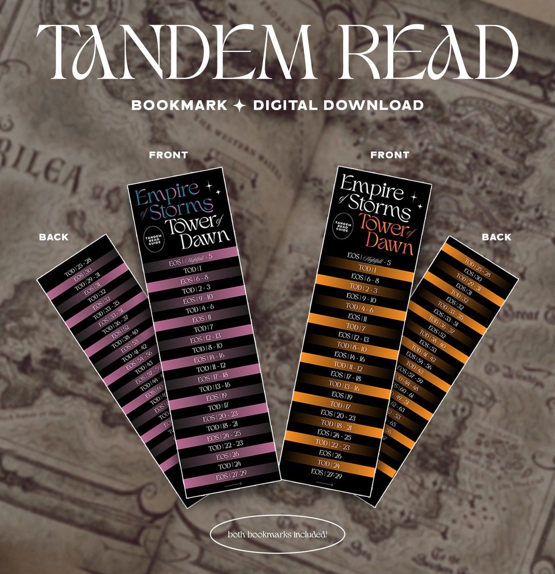 Bookmark | Empire of Storms & Tower of Dawn Tandem Read Guide [digital ...
