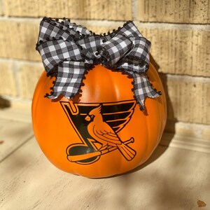 St. Louis Sports Inspired Pumpkins Cardinals Blues and - Etsy