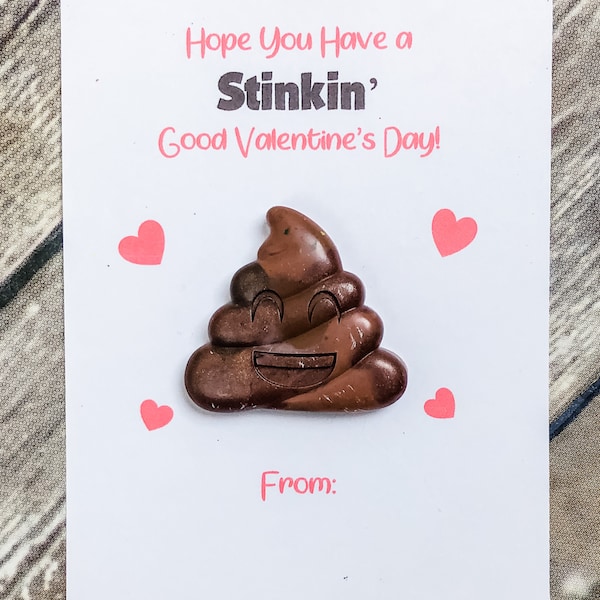 Valentines Card Poop - Etsy