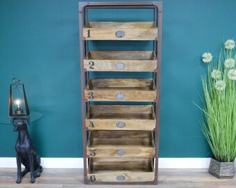 Vintage Industrial Style Storage Unit - Etsy UK