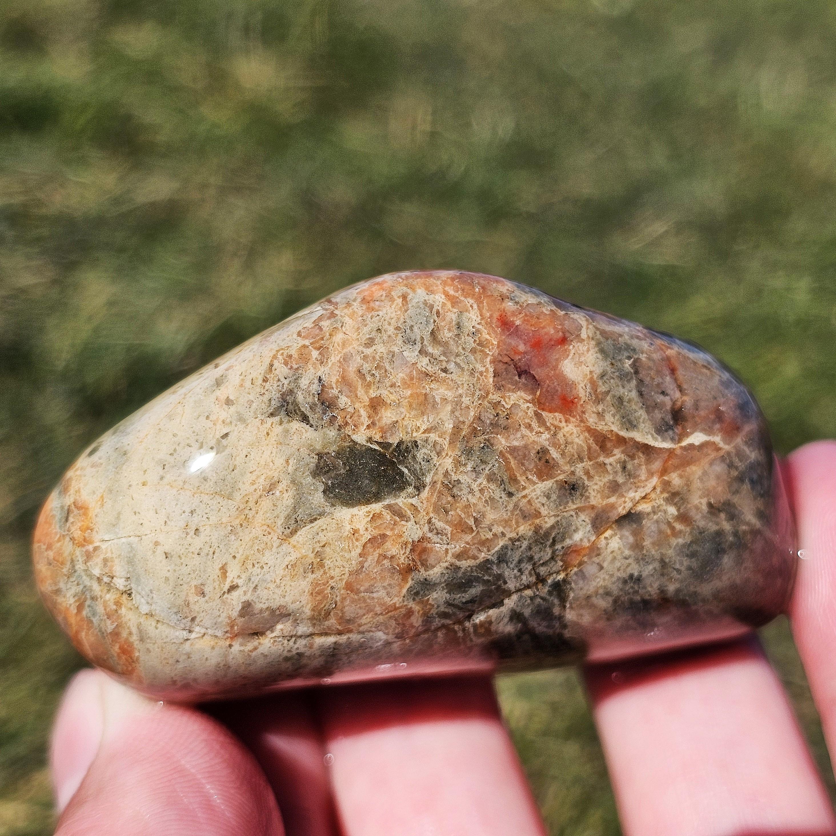 Banded Unakite Jasper, Epidote Veins, K-feldspar, Quartz, Precambrian ...