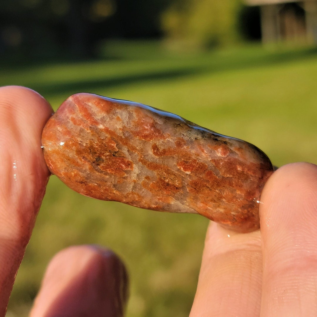 Small Vibrant Orthoclase Feldspar in Quartz Crystal, Precambrian Quartz ...