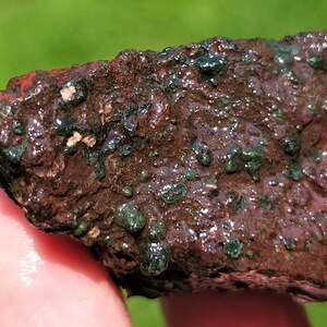 Copper Ore Amygdaloidal Basalt Rock, Calcite & Chlorite Sphere ...