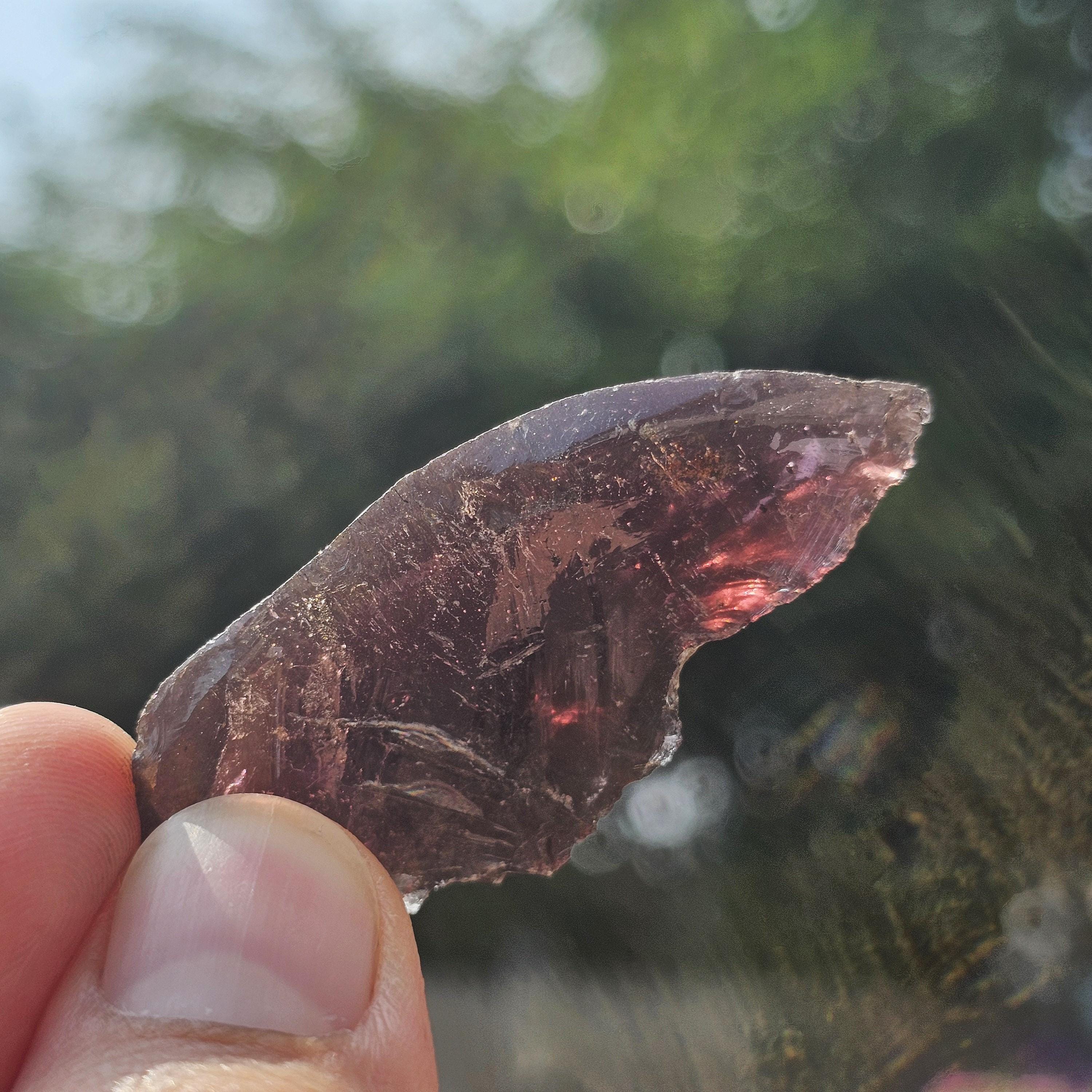 Purple Slag Glass, Historic 1870s Iron Ore Smelting, Fluorescent, Great ...
