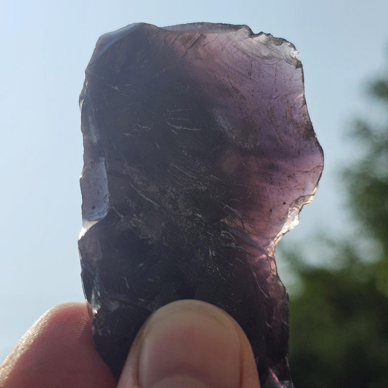 Purple Slag Glass, Historic 1870s Iron Ore Smelting, Fluorescent, Great ...