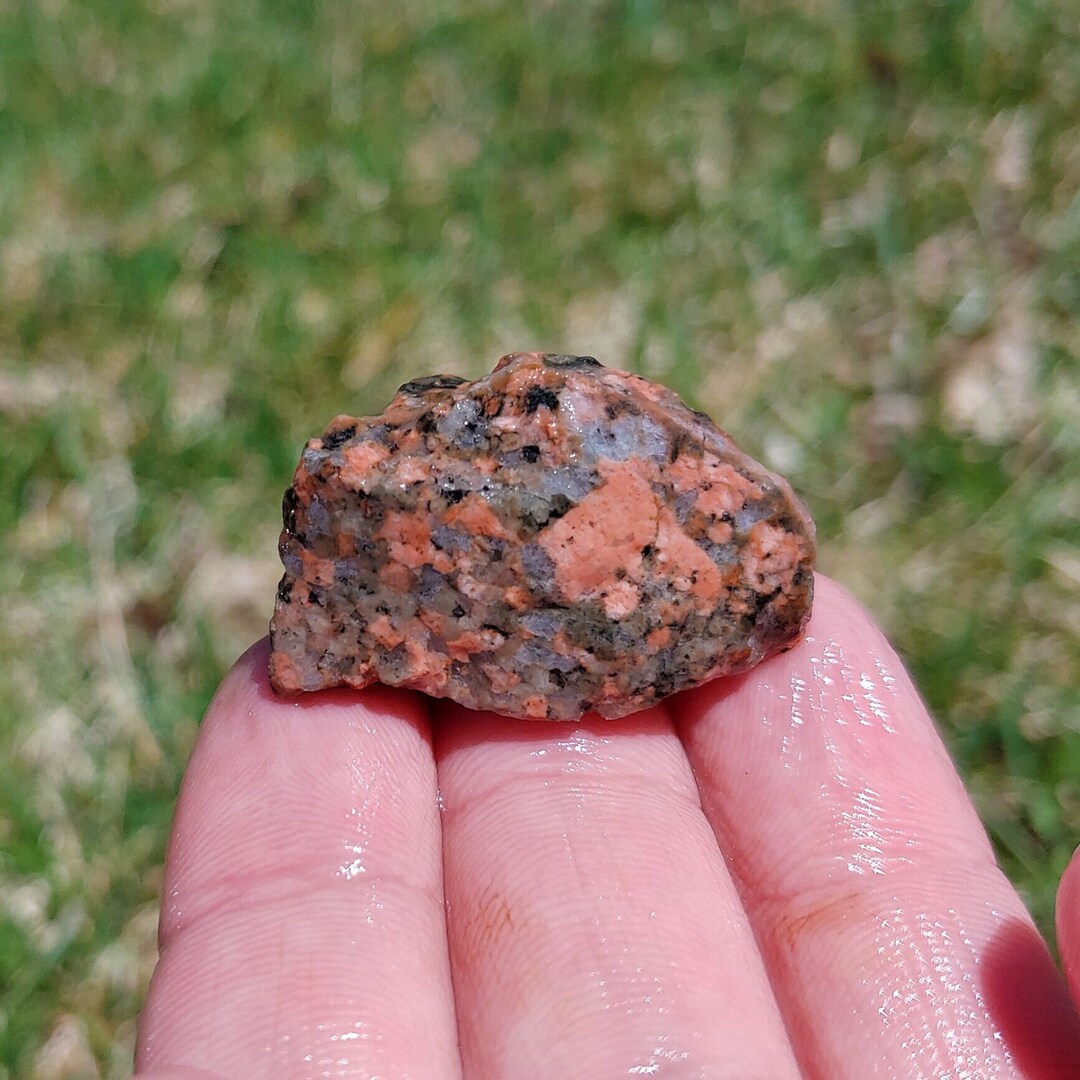 Small Unakite Granite Rock, Feldspar, Epidote, Quartz, Precambrian Rock ...