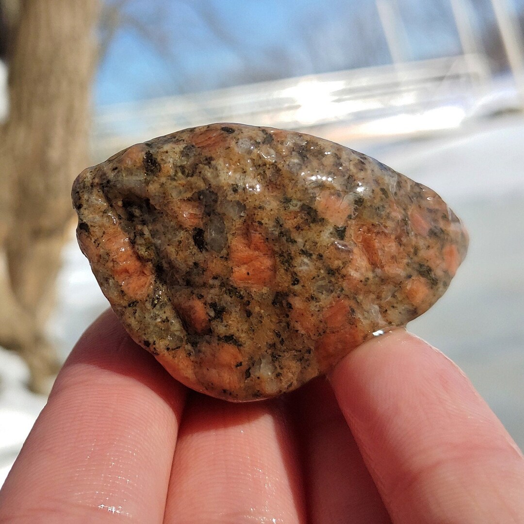 Unakite Granite Crystal Rock, Feldspar, Epidote, Porphyritic Quartz ...