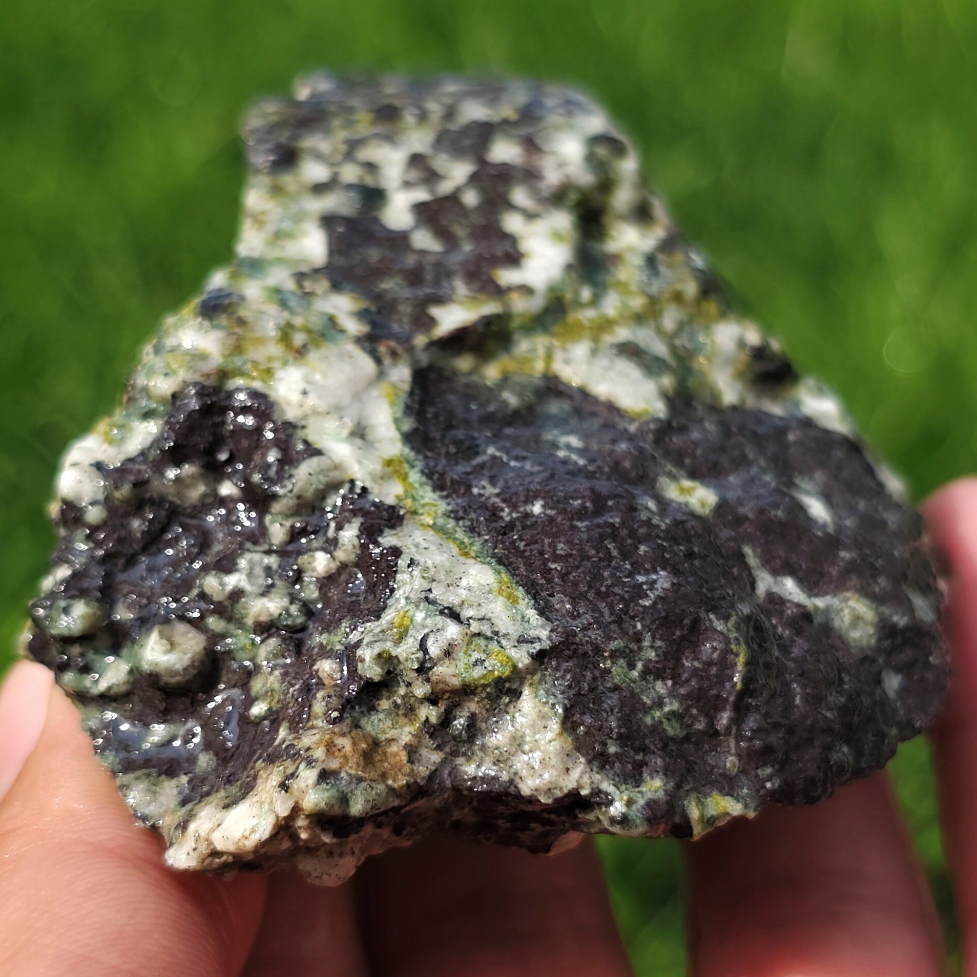 Native Copper Ore Amygdaloidal Basalt, Epidote Quartz Chlorite ...