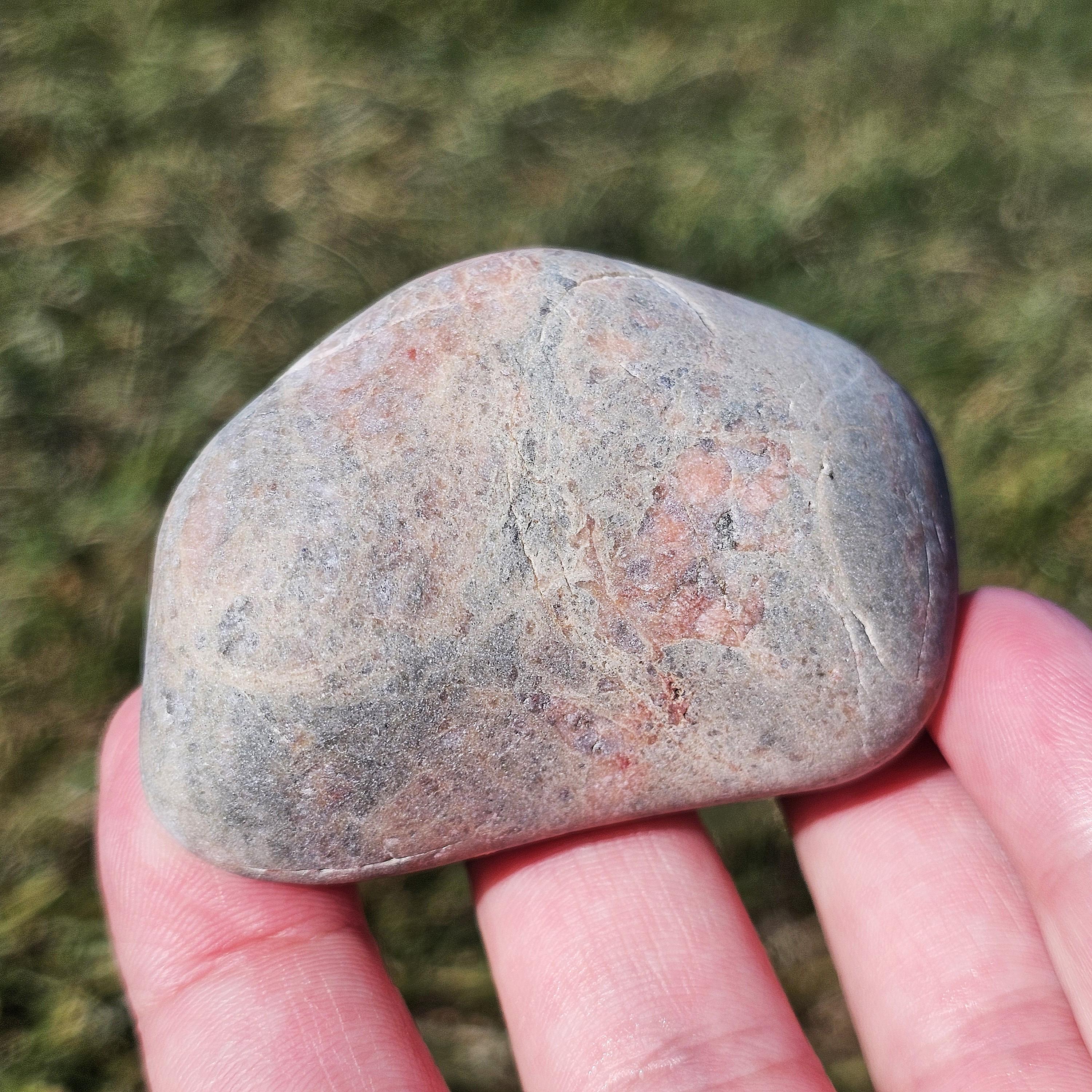 Banded Unakite Jasper, Epidote Veins, K-feldspar, Quartz, Precambrian ...