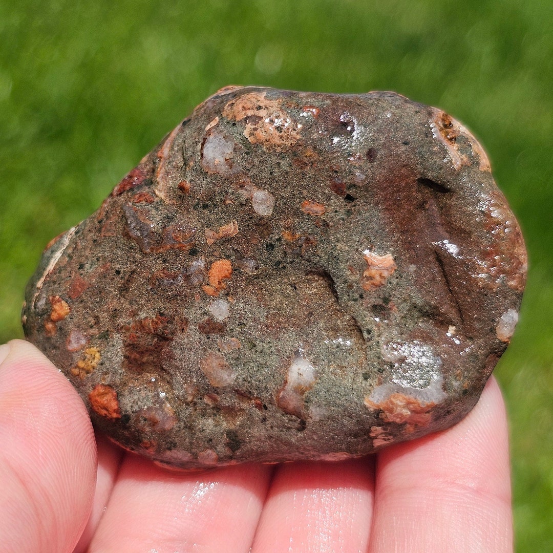 Amygdaloidal Basalt, Agate Amygdules, Chlorite, Lake Superior Rock ...