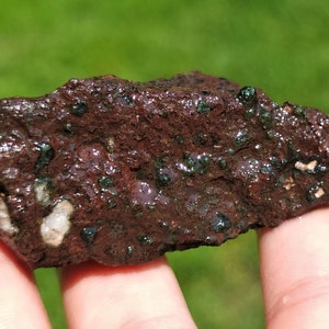 Copper Ore Amygdaloidal Basalt Rock, Calcite & Chlorite Sphere ...