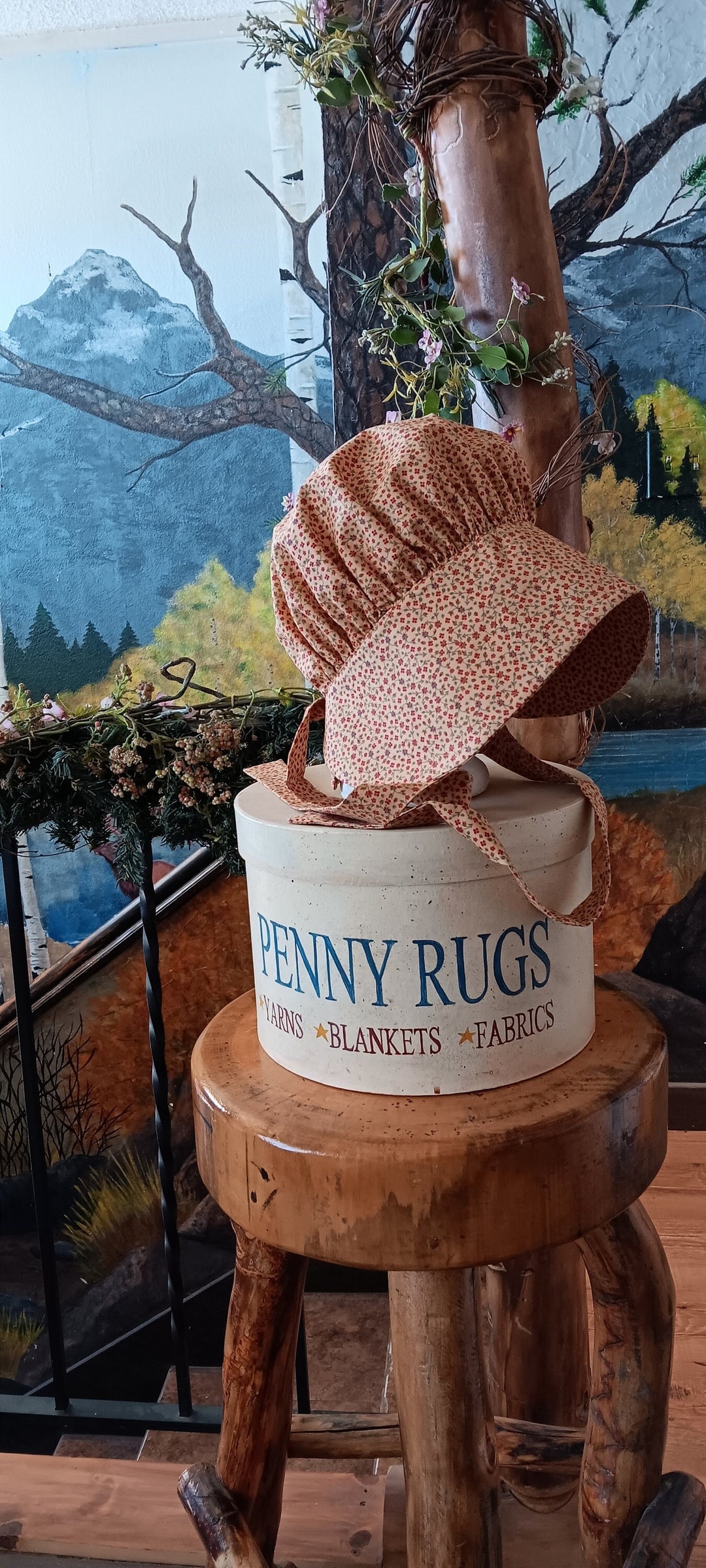 Pioneer Sun Bonnet, Little House on the Prairie Bonnet, Trek Bonnet - Etsy