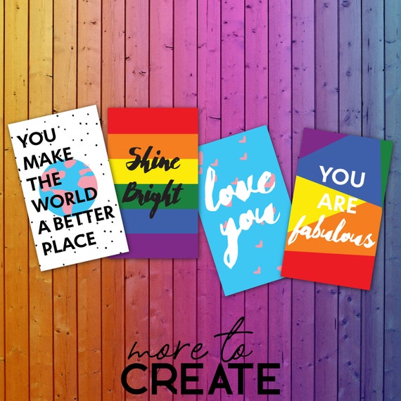 24 Printable LGBTQIA Affirmation Love Notes - Etsy