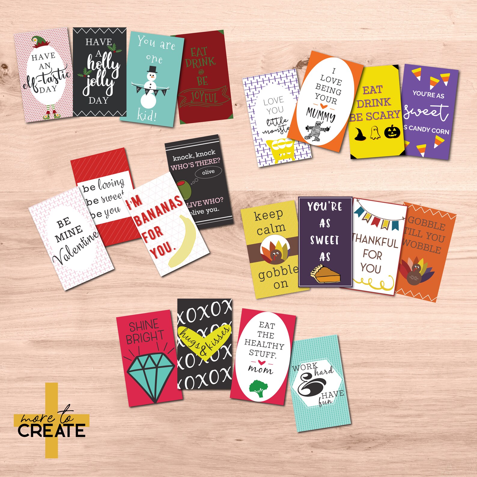 120 Lunch Box Love Notes Notes VALUE PACK Printable Digital - Etsy