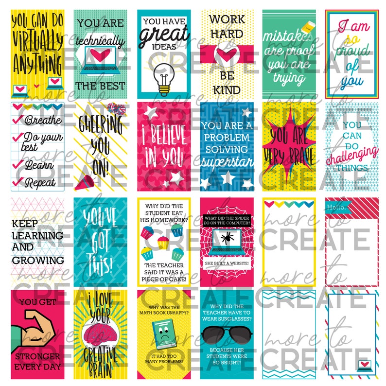 24 Printable Remote Learning Love Notes - Etsy