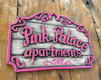 Coraline Pink Palace Apartments 1/12 Scale Handmade Sign Prop - Etsy