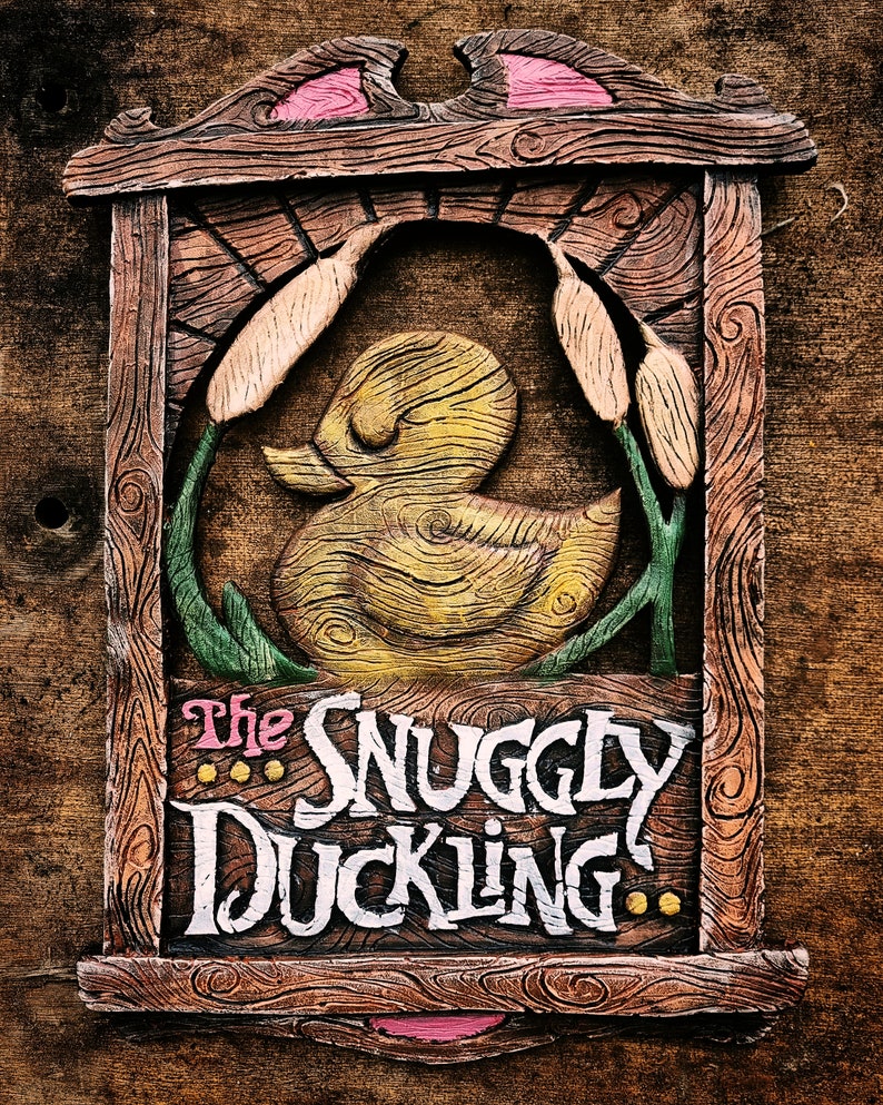The Snuggly Duckling Tangled Pub Sign - Etsy