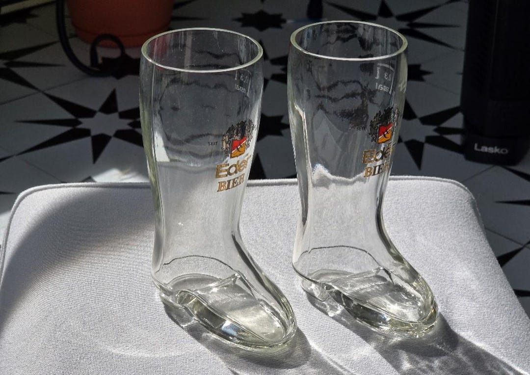 Vintage Glass Beer Boots - Etsy