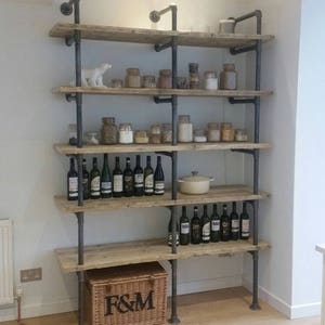 Scaffold Board and Gas Pipe Shelving - Etsy UK