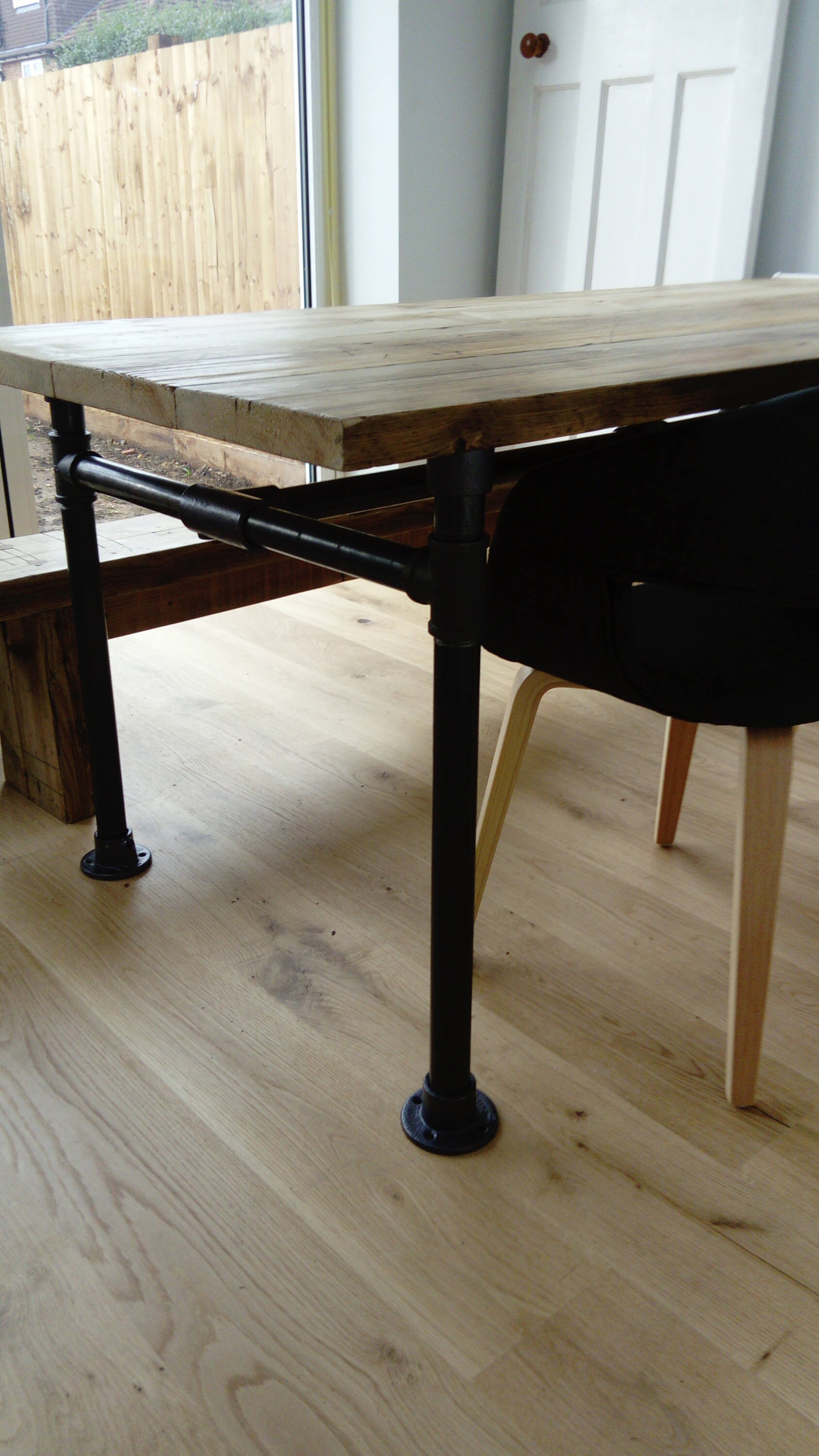 Rustic Scaffold Board and Gas Pipe Table - Etsy