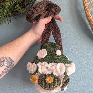 Crochet Mushroom Hobbit Door Bag | Mushroom Purse | Cottage Core Purse ...