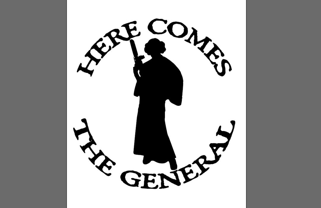 DIGITAL DOWNLOAD Star Wars Leia Organa Hamilton General SVG for Cricut ...