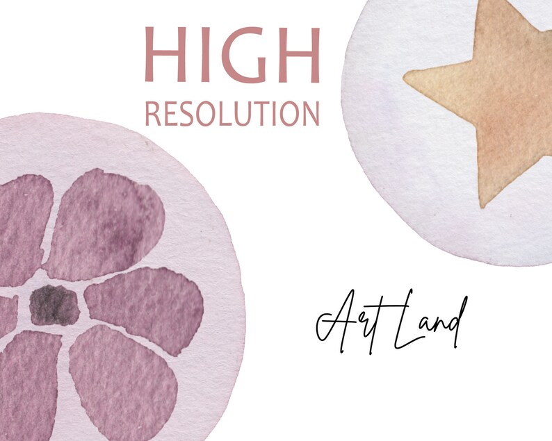 Instagram Story Highlight Icons Watercolor Circles Clipart - Etsy