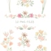 Watercolor Floral Clipart Pastel Flowers Bundle Watercolour - Etsy