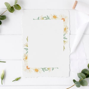 Watercolor Floral Clipart Frames Border Daisy Flower, Watercolour Clip ...