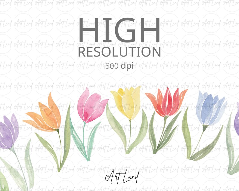Watercolor Flower Wreath Clipart: Hand-painted Spring Floral Design ...
