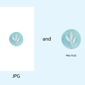 Instagram Story Highlight Icons, Watercolor Circles Clipart, Sky Blue ...