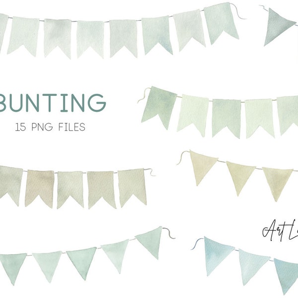 Bunting Clip Art - Etsy