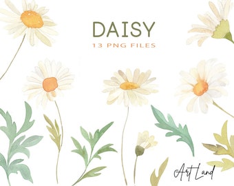 Spring Flowers Clipart Watercolor Clip Art Watercolour Clip | Etsy