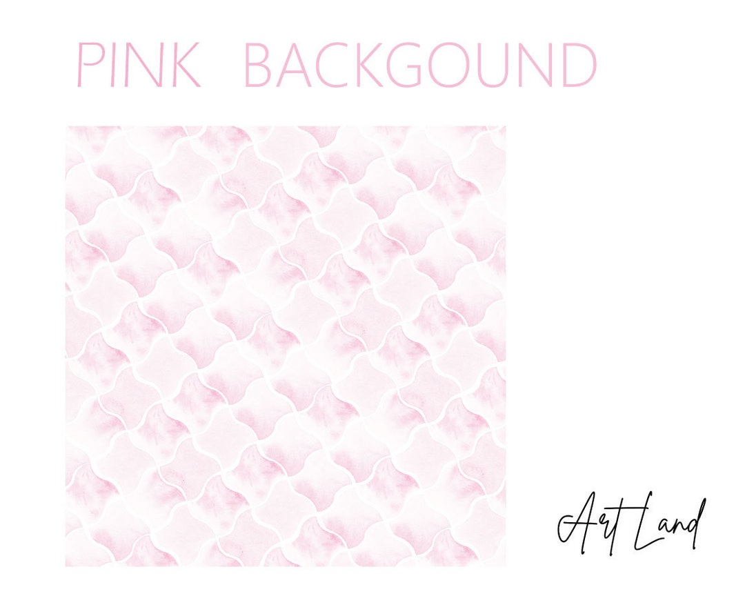 Watercolor Pastel Pink Baby Clipart – 2 Hand-painted Backgrounds (PNG ...