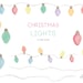 Christmas Lights Clipart, Hand Painted Holiday Borders Digital ...