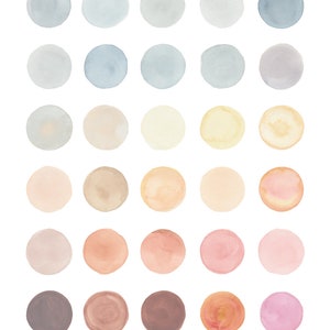 Instagram Story Highlight Icons, Watercolor Circles Clipart, Watercolor ...